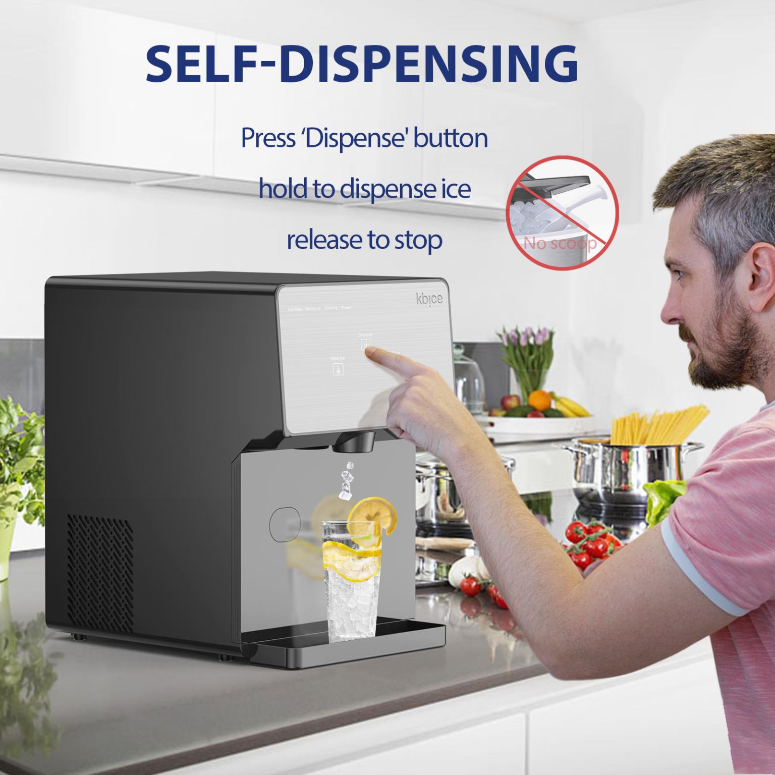 KB2-D Self Dispensing Nugget Ice Maker – FD Appliances